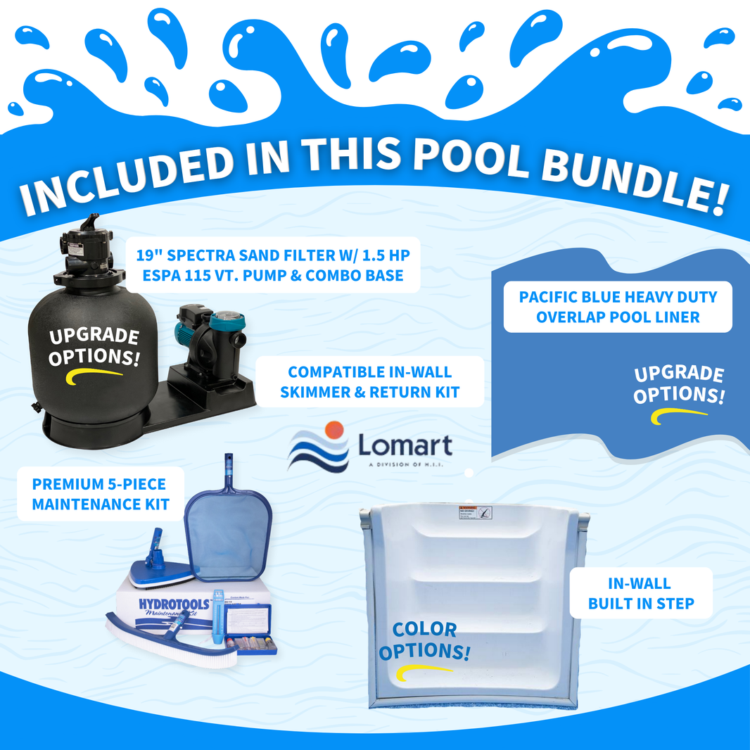 Whispering Wind Three Semi In-ground 52" & 54" Pools with In-Step ...