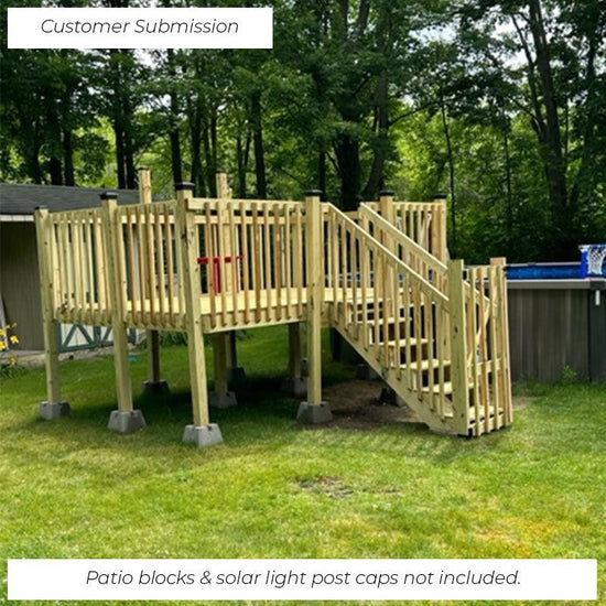 4 ft. x 8 ft. Connect-a-Deck and Entry Steps – Pool Nation USA