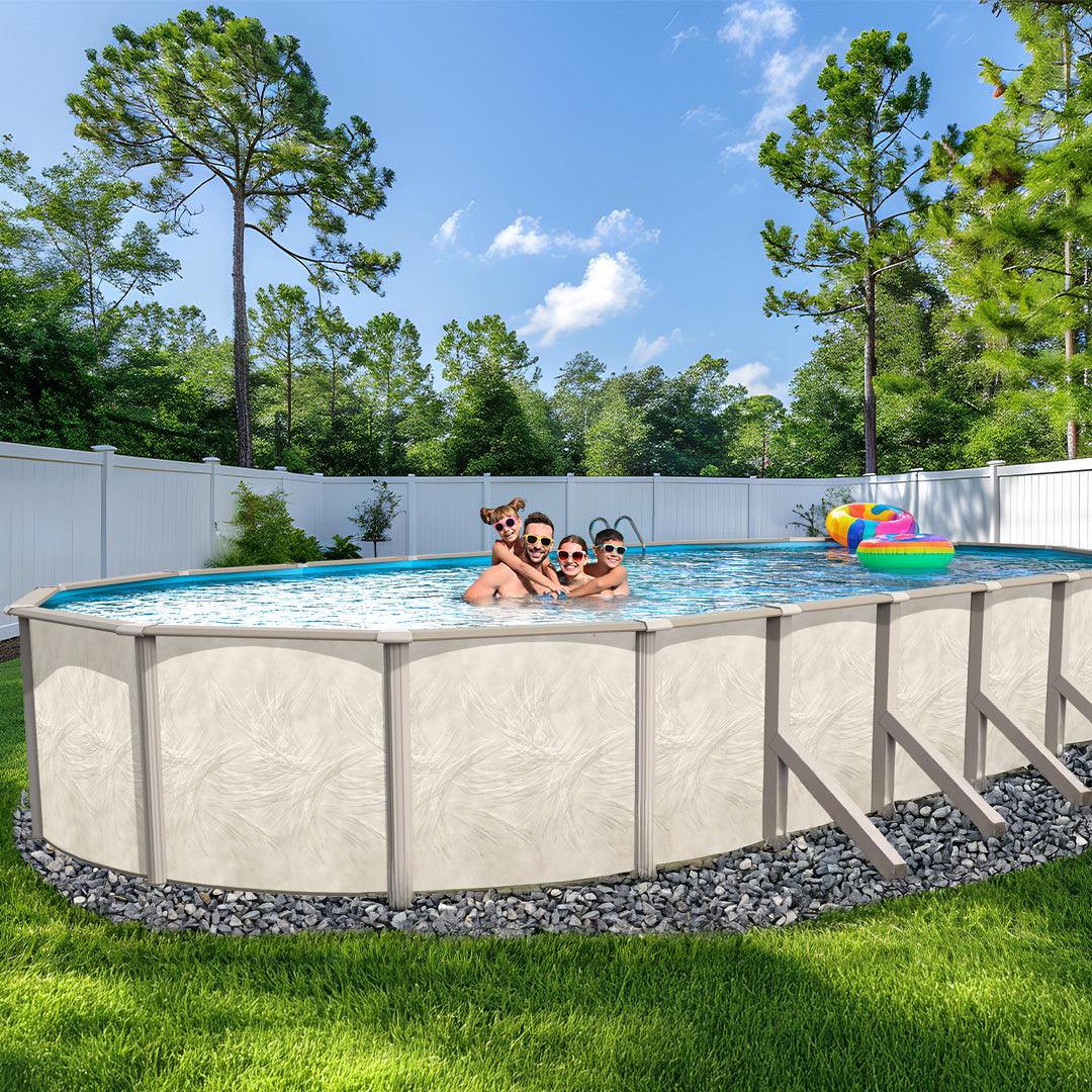 18' X 33' X 54" Oval Resin Hybrid Salt RTR Braced - w/Standard Size In ...