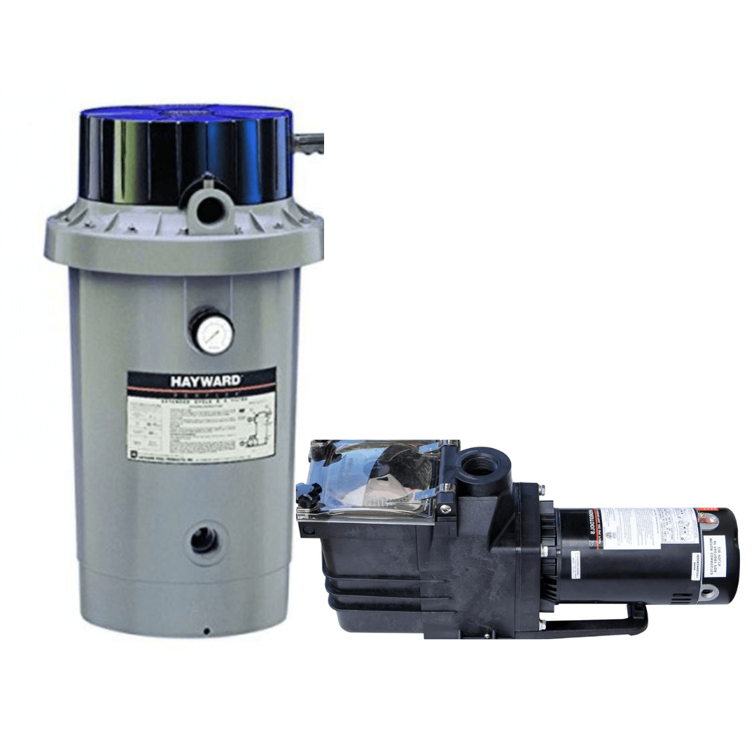Perflex EC 65 Filter System with 1.5 HP Hydro Super Flo Pump Inground ...