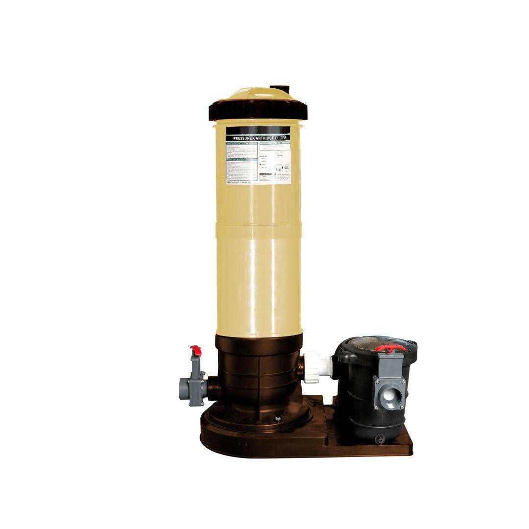 90 Sq. Ft. Blue Wave Hydro Cartridge Filter System with 1 HP Pump ...