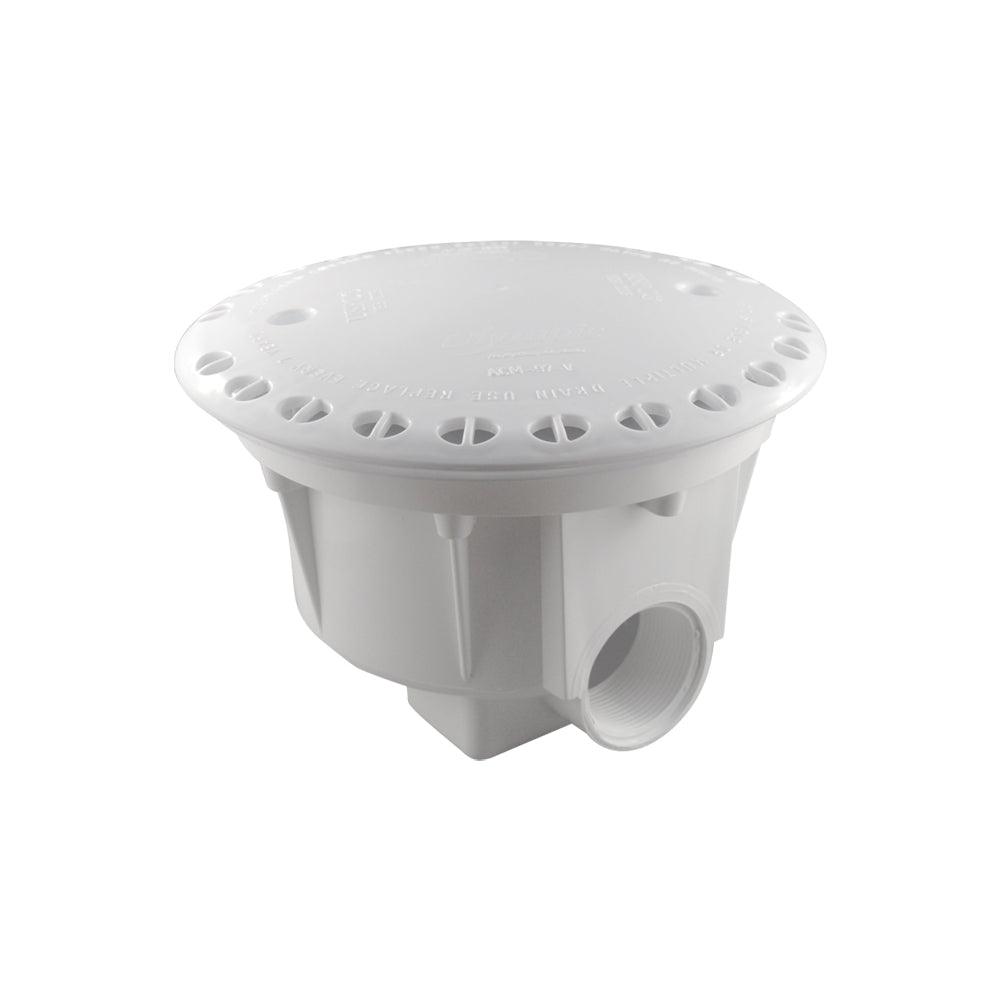 Anti-Vortex Vinyl Liner Main Drain with Threaded Ports (Kit of 2 ...
