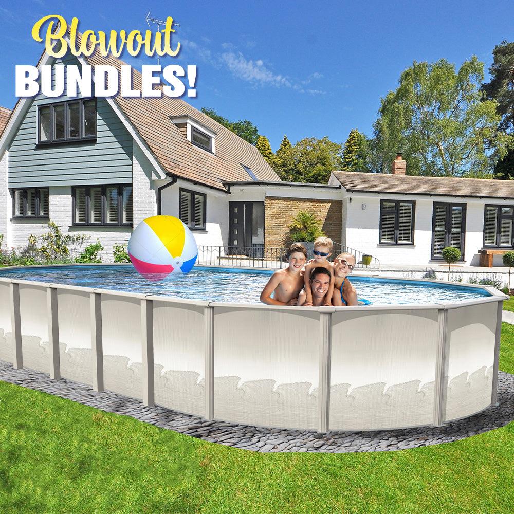 15' x 26' x 54" Oval RTR Resin Hybrid Pool Blowout Bundle – Pool Nation USA