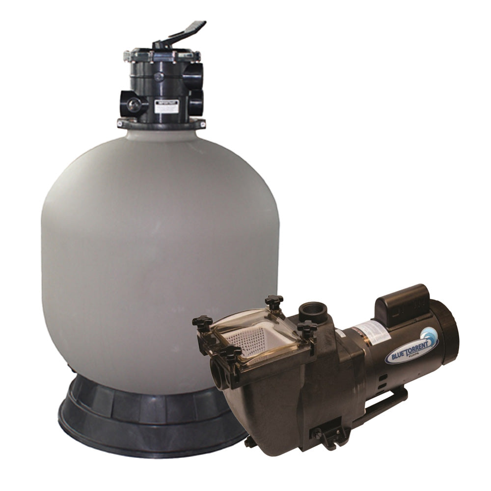 19 in. Sand Man Sand Filter System with 1.5 HP Typhoon Pump – Pool ...
